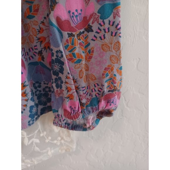 Matilda Jane | Tops | Matilda Jane Top Blouse Womens Sz Xs Pink Blue ...